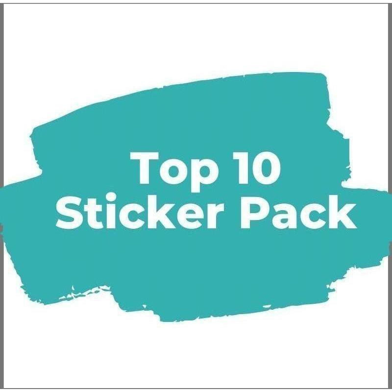 Top 10 Sticker Pack – ODG Apparel